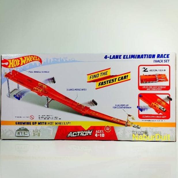 Hot WHEELS 4 LANE ELIMNATION RACE TRACK ORI MATTEL | Shopee Malaysia
