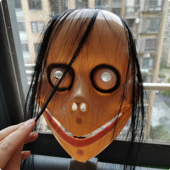 Topeng Ghost Mask Halloween Momo Challenge Scary Mask 522-18 | Shopee ...