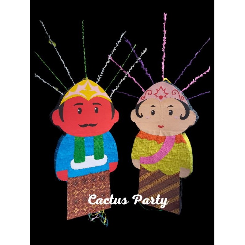 Pinata Hit/Pull Pinata Birthday Character Ondel Ondel Motif | Shopee ...