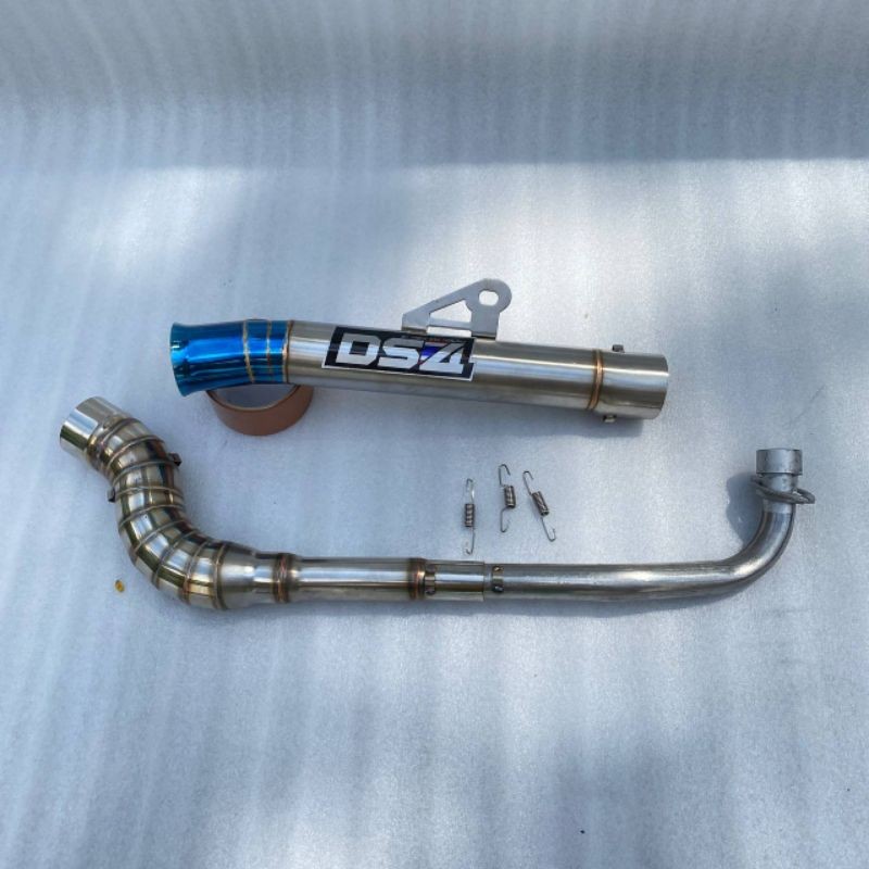 Exhaust Ds4 pipe super open spec canister 51mm inlet tube type for xrm ...
