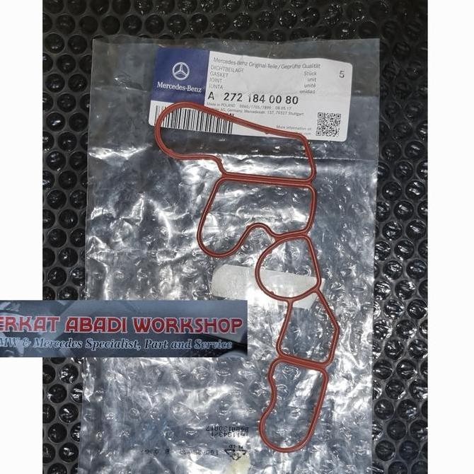 Mercedes M272 oil Filter and oil cooler Seal 2721840080 2721840270 ...
