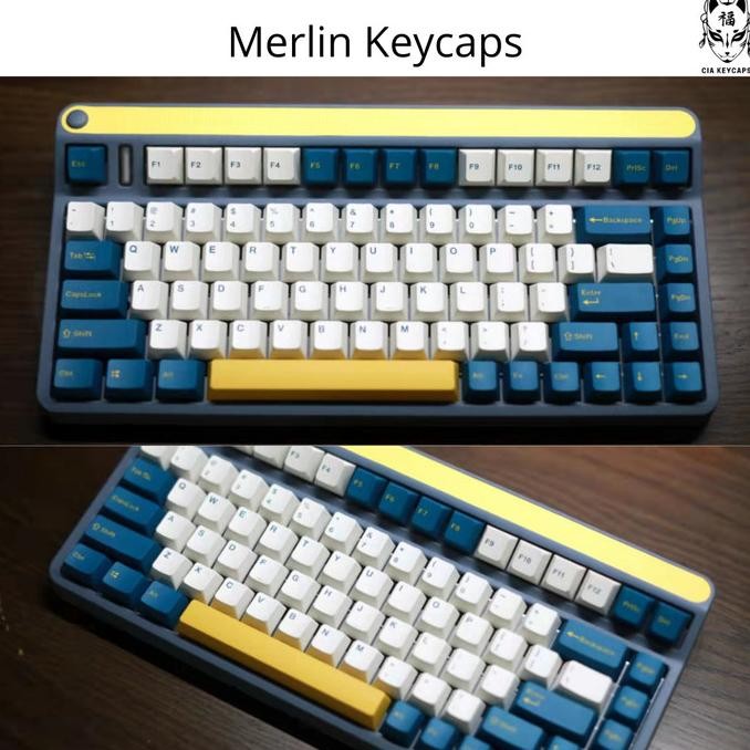 Available Merlin Keycaps Double Shot PBT 123 Keys Keycap (GMK CLONE ...