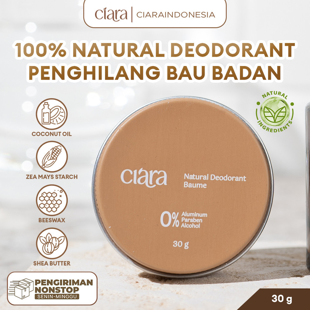 Ciara Natural Deodorant - Natural Anti-Odor Body and Underarm Odor ...
