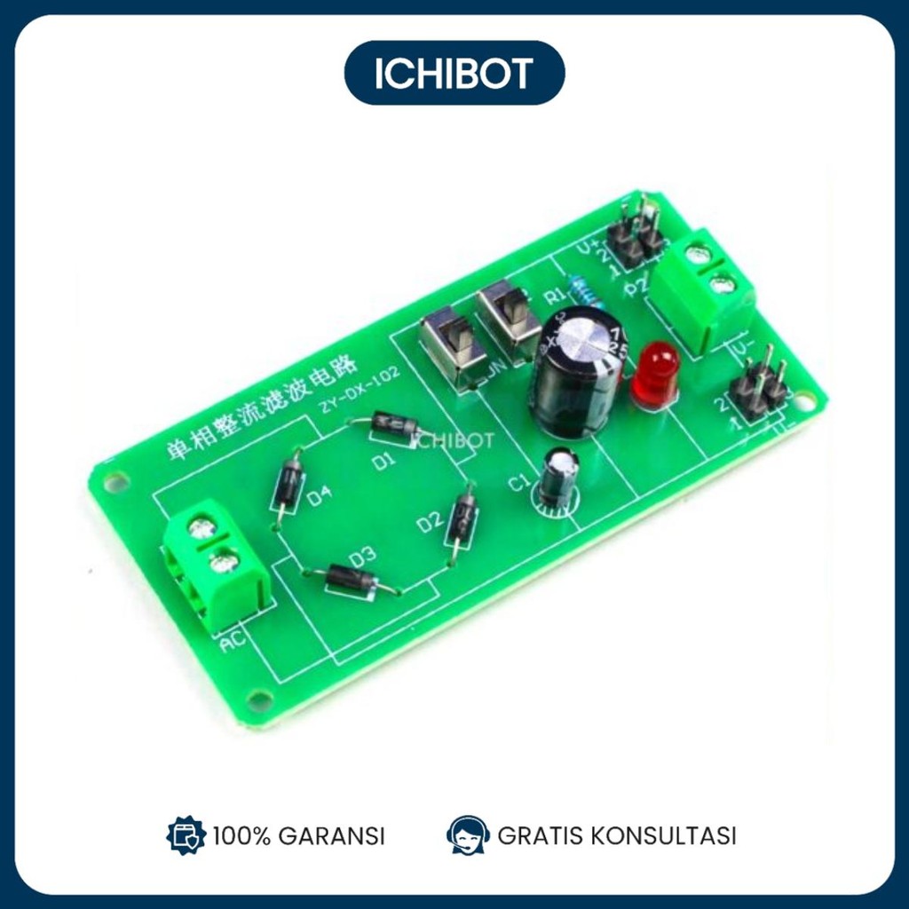 Single Phase Rectifier Filter Kit DIY PCB Solder Rectifier | Shopee ...