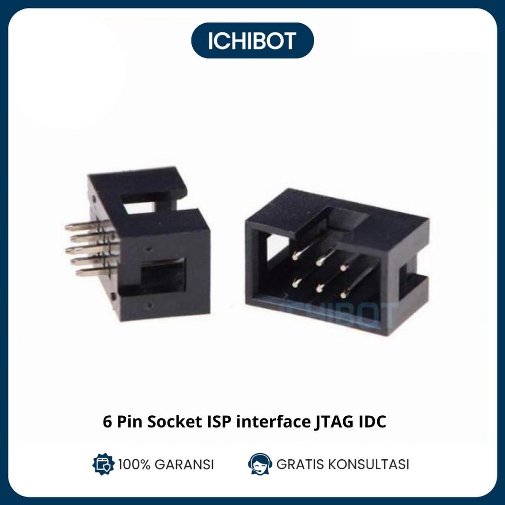 DC3 6P 6 Pin Socket ISP interface JTAG IDC | Shopee Malaysia