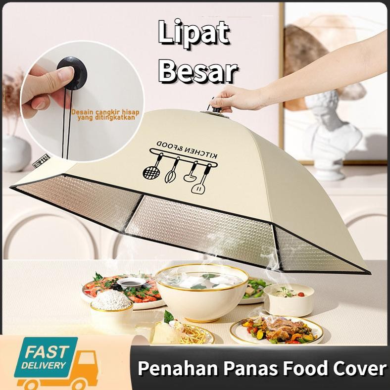 Jumbo Folding Food Cover Heat Retaining Food Cover Food Protector Cover ...