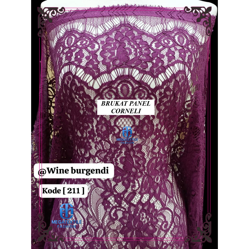 [ 211 ] semi-francis soltis Corneli panel Brocade Fabric / fatmawati ...