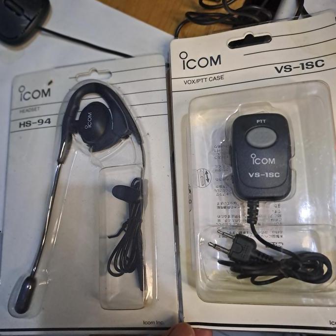 PTT ICOM V80 HAND SET HT ICOM V8 EAR SET ALINCO DJ 196 HEAD SET ICOM ...