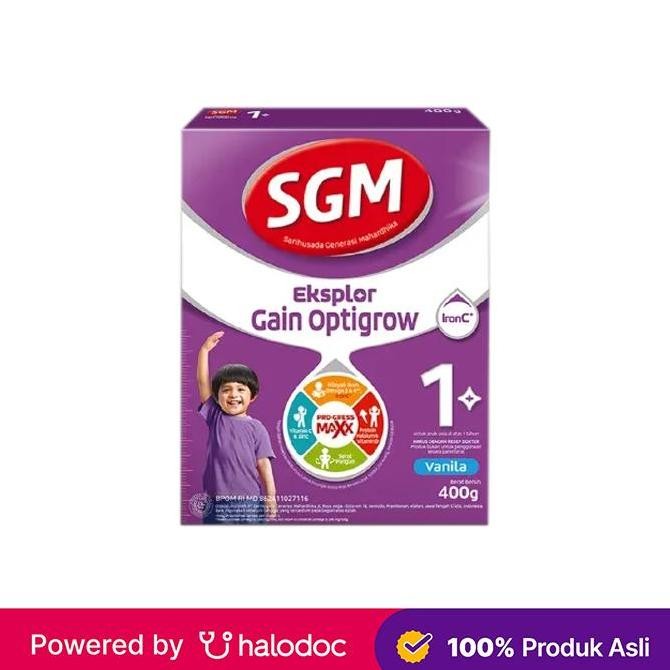 SGM Eksplor Gain Optigrow 1 Vanilla Powdered Milk 400 g | Shopee Malaysia