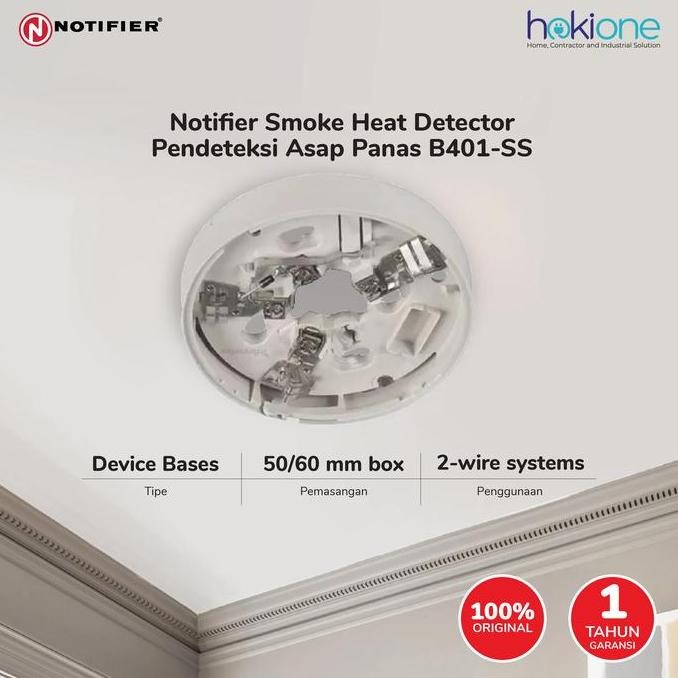 Notifier SMOKE Heat Detector B401-SS | Shopee Malaysia