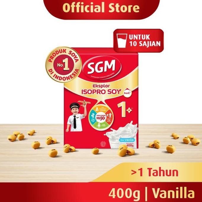 SGM Eksplor ISOPRO SOY 1+ Vanilla Growth Milk 400GR | Shopee Malaysia
