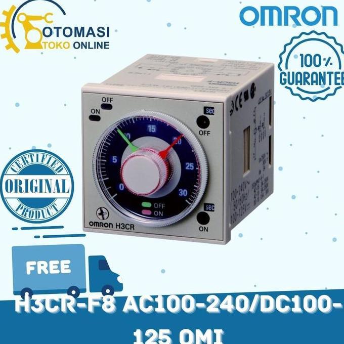 Omron Timer H3CR-F8 AC100-240/DC100-125 BY OMI with Power Range Width ...