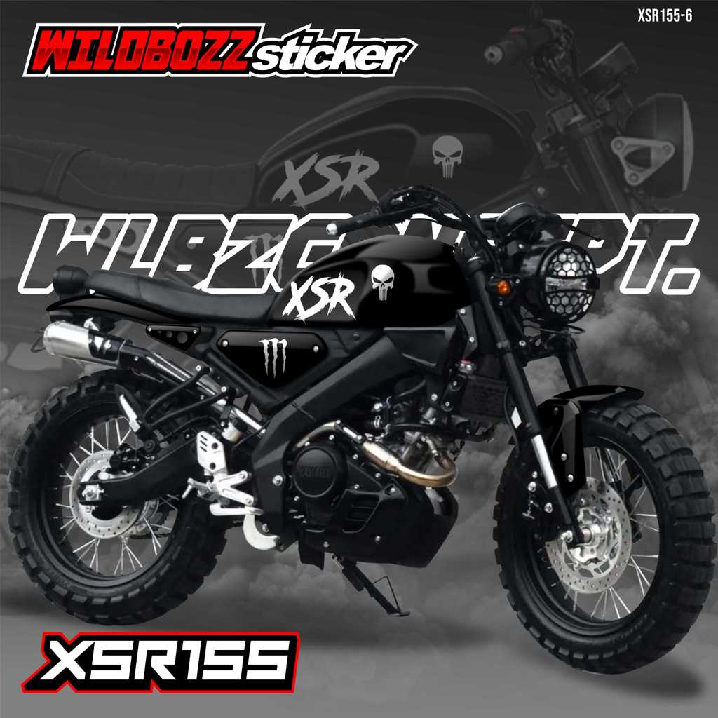 Cool yamaha xsr 155 tank sticker (xsr155-6) wildbozz sticker | Shopee ...