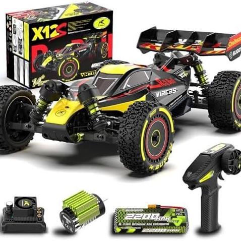 RLAARLO 1/12 Brushless RC Cars for Adults, Max 50 MPH Fast RC Buggy ...