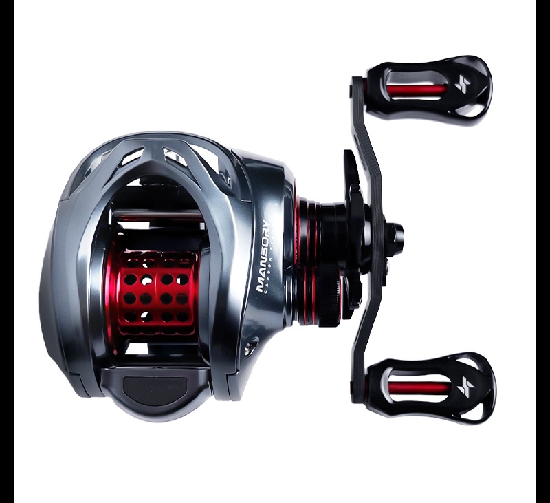 SEASIR Mansory Hybrid Ceramic Side Cover Bearings 2 Spool Baitcasting Fishing Reel 11+1BB Gear ...
