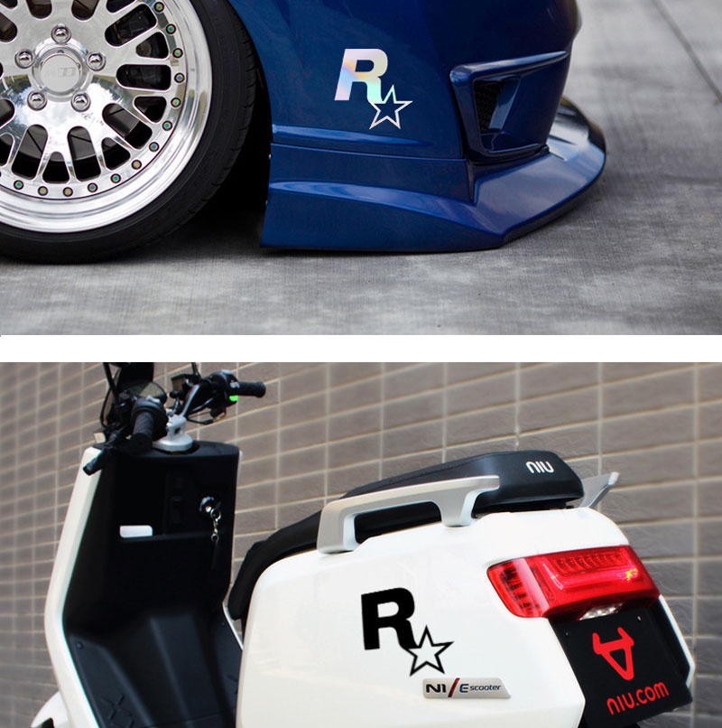 Car sticker JDM modified video game peripheral GTA5 flying car R star ...