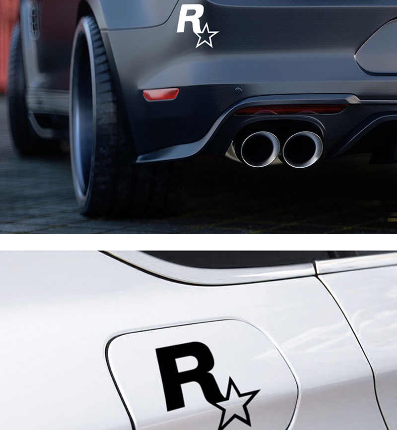 Car sticker JDM modified video game peripheral GTA5 flying car R star ...