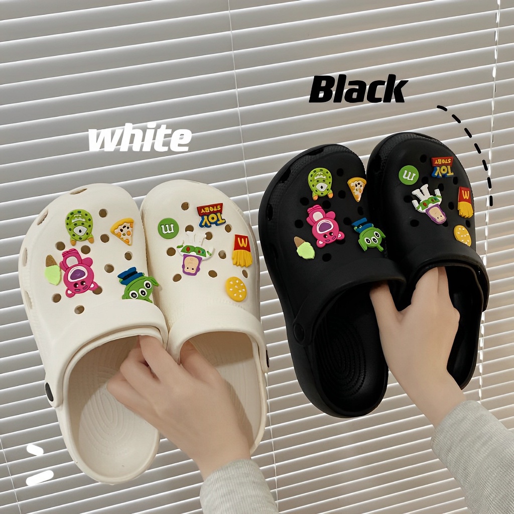 Dejavu Baim Rubber Slop Sandals Trendy Women's Home Frog Sandals Girls ...