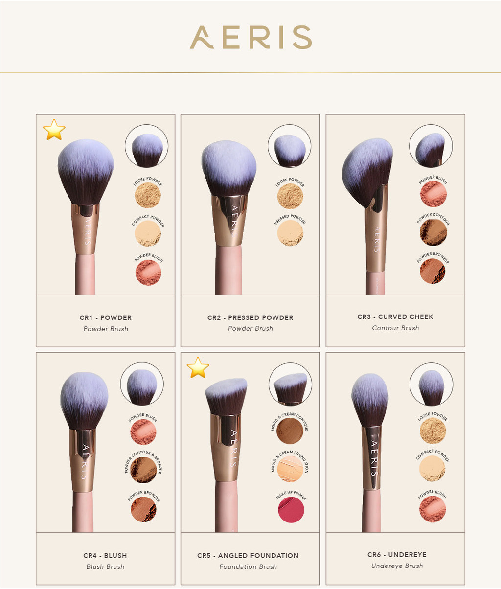 Aeris Beauté The Coral 2.0 Brush Set - 12 pcs Complete Set | Make Up Brush Set Premium Soft ...