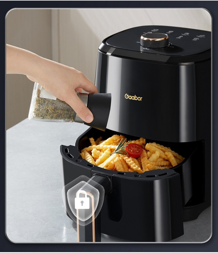 MESIN Gaabor Air Fryer 4L Low Watt Multipurpose Oilless Frying Machine ...