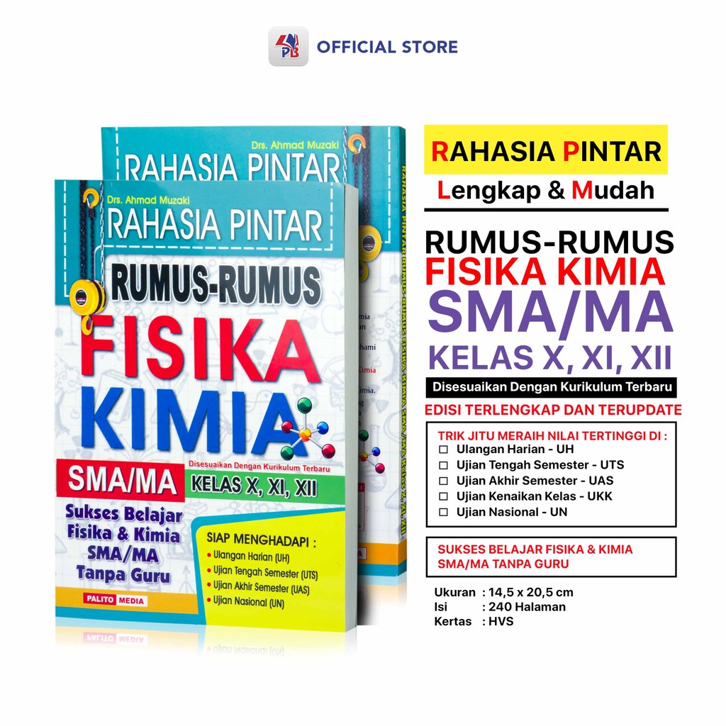 High School Physics Chemistry Formula Book / Smart Secrets of Chemical ...