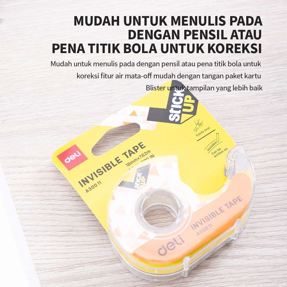 Deli Insulation / Solatip Invisible Tape Can Be Written, With Dispenser ...