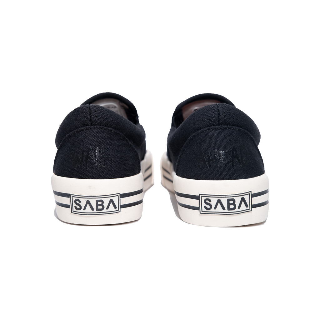 Saba Slip On Skull All Black White - Men's Shoes | 100% Original SK 42 ...