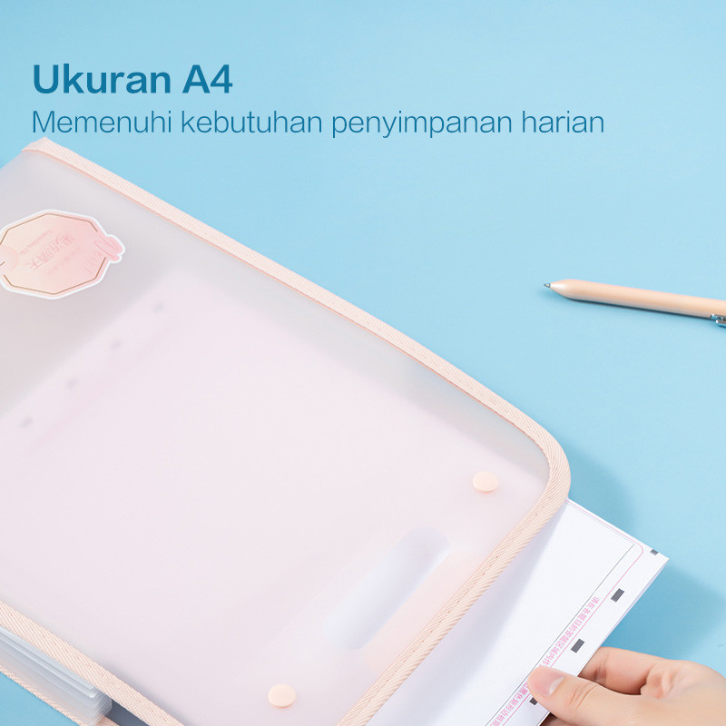 Deli Map Harmonica / Expanding File A4 7 Pastel Color Dividers PM311 ...