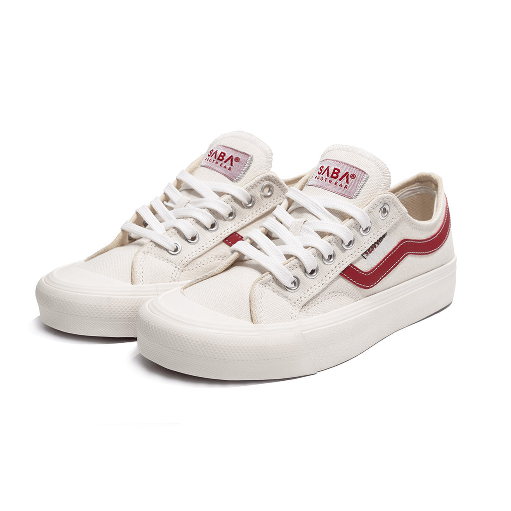 SABA Veloz Light Off White Red - Men's Women's Casual Shoes Original ...