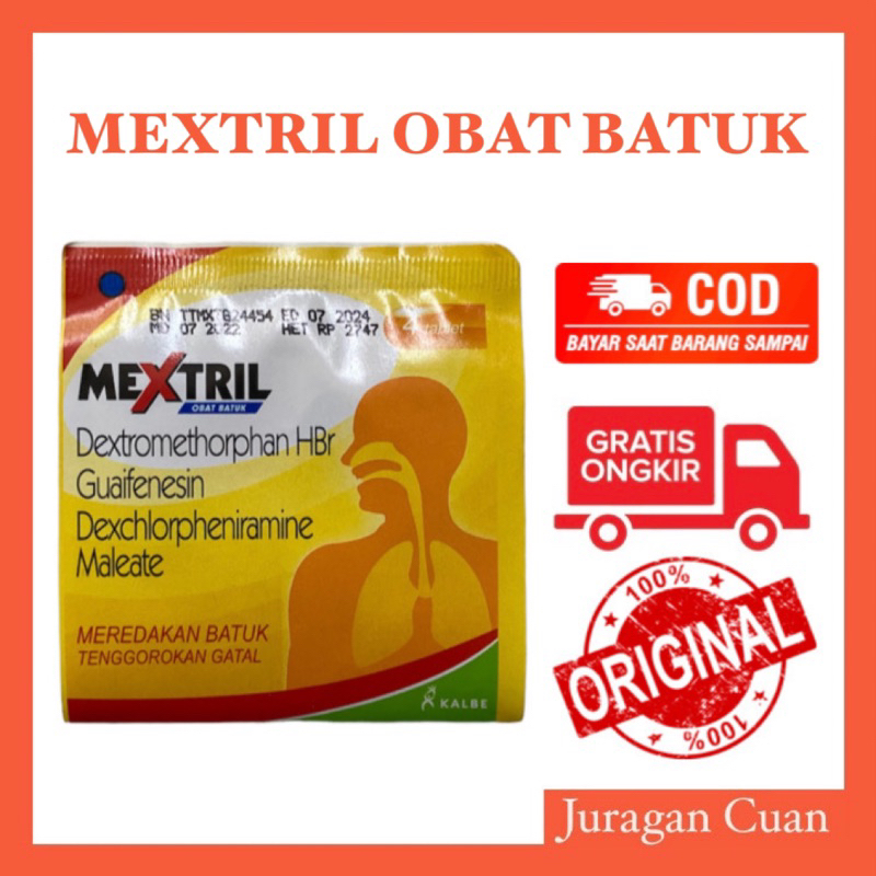 Mextril Cough Medicine Contains 4 Tablets | Shopee Malaysia