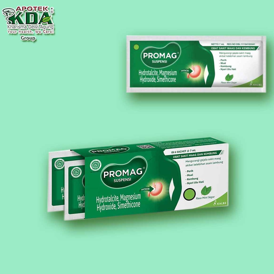 Liquid PROMAG 1 BOX CONTAINS 6 SACHETS | Promag SUSPENSION 7 ML ...