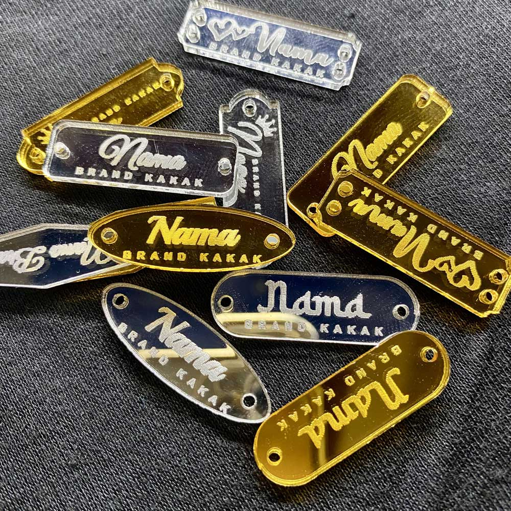 Acrylic HIJAB LABEL | Clothes Labels | Brand | Logo | Brand | Hijab ...