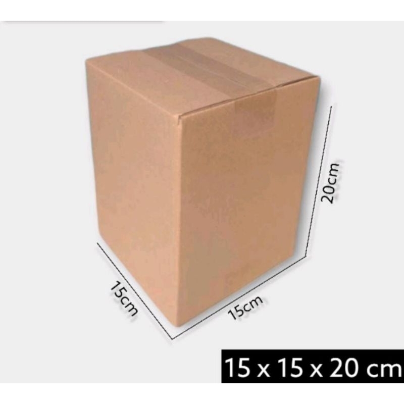 Cardboard/box Size 15x15x20 cm Single wall plain | Shopee Malaysia