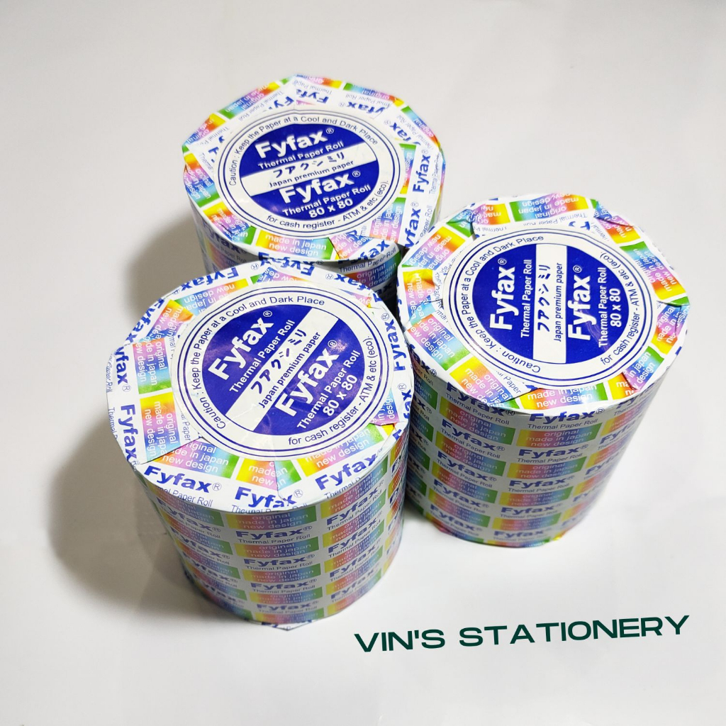 Original PAPER / STRUK / CASHIER / THERMAL / ANTRIAN FYFAX 80 x 80 mm ...