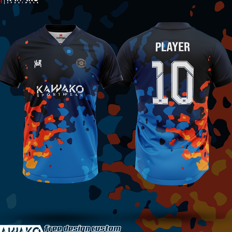 Futsal & Football Sports Jersey (Fire Pattern) | Shopee Malaysia