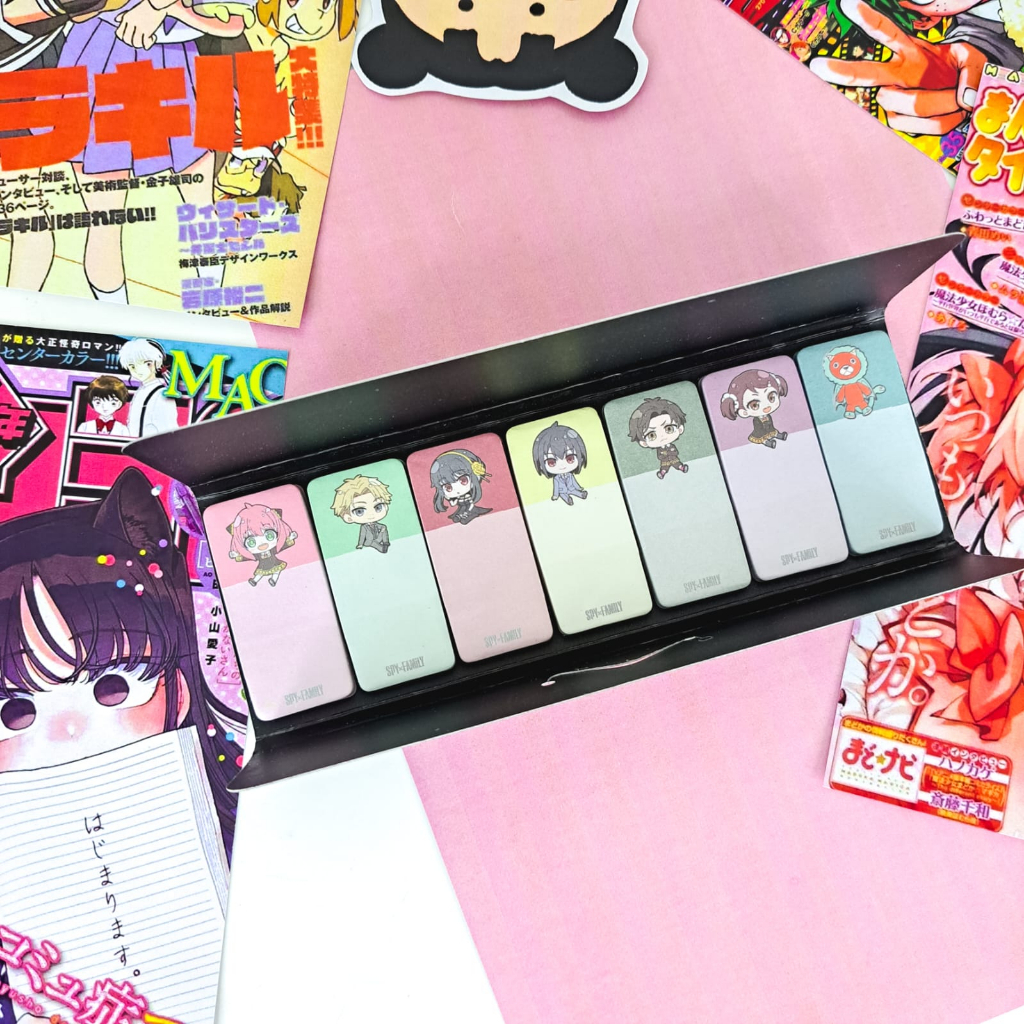 Sticky Note Spy X Family Notepad Anime Anya Yor Loid Forger Motif ...