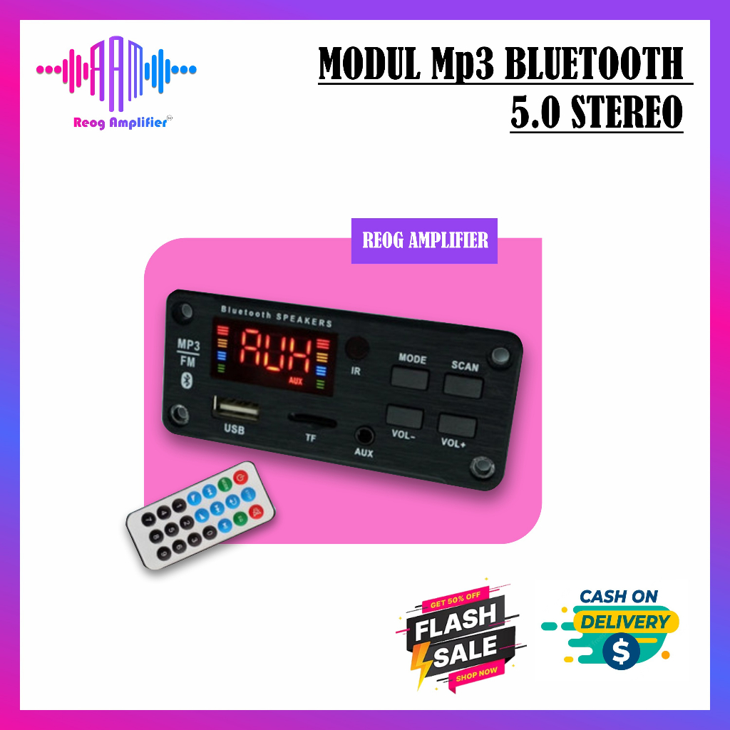 Mp3 12V bluetooth Module Equipped With 2x25watt amplifier | Shopee Malaysia