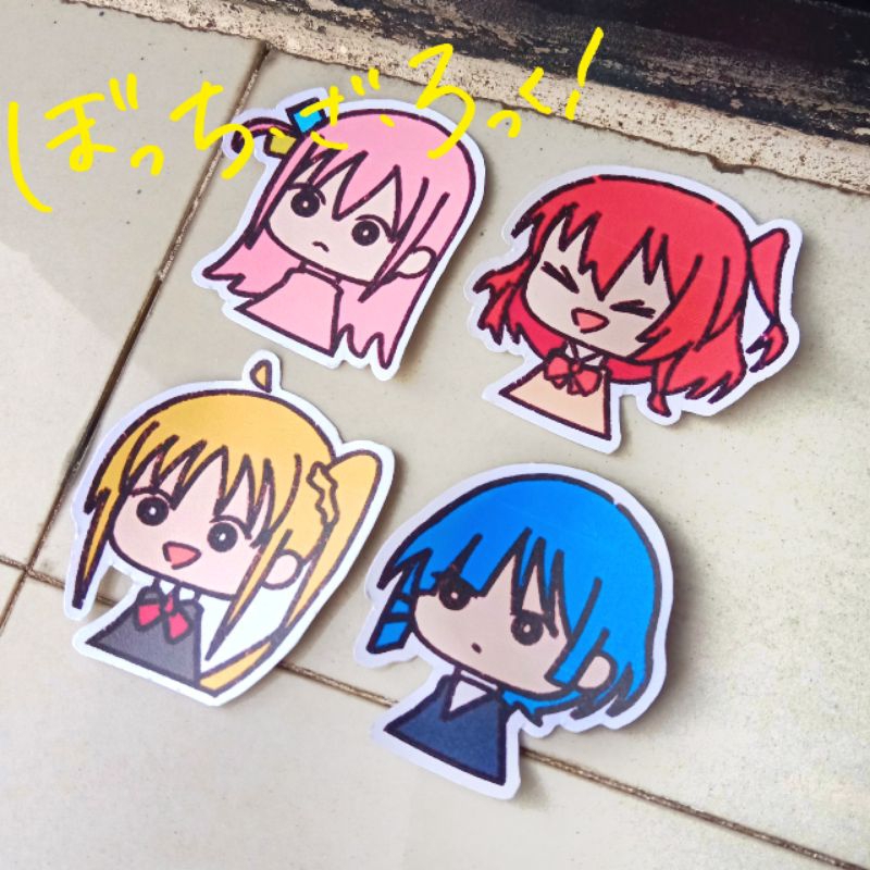 Bocchi The Rock glossy sticker set 4 | Bocchi, Niif, ryo, Us. | Shopee ...