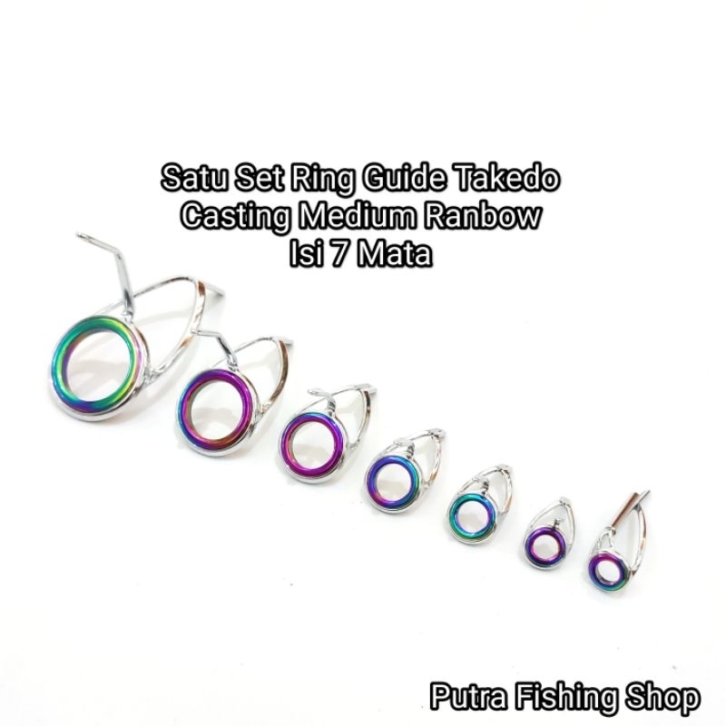 MATA Ring Guide Takedo Casting Medium Rainbow Contents 7 Eyes - A Set ...