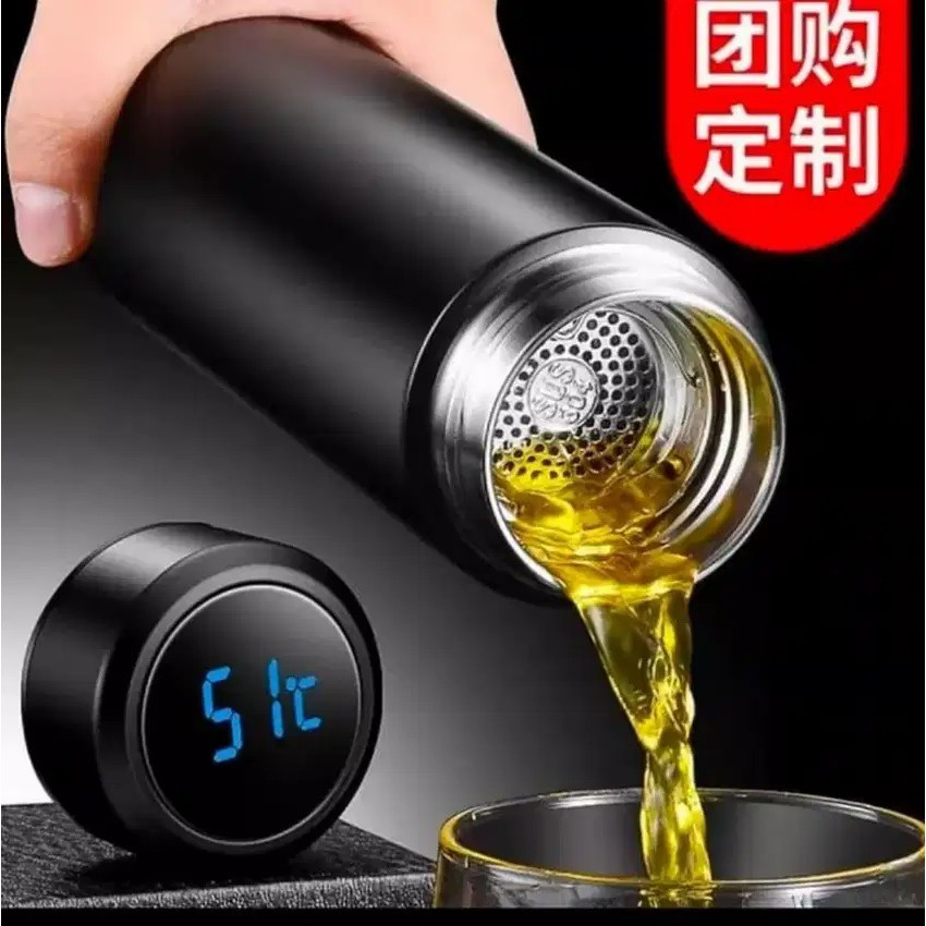 TERMOS Thermos Led Temperature Thermos Hot Water Thermometer Tumbler ...