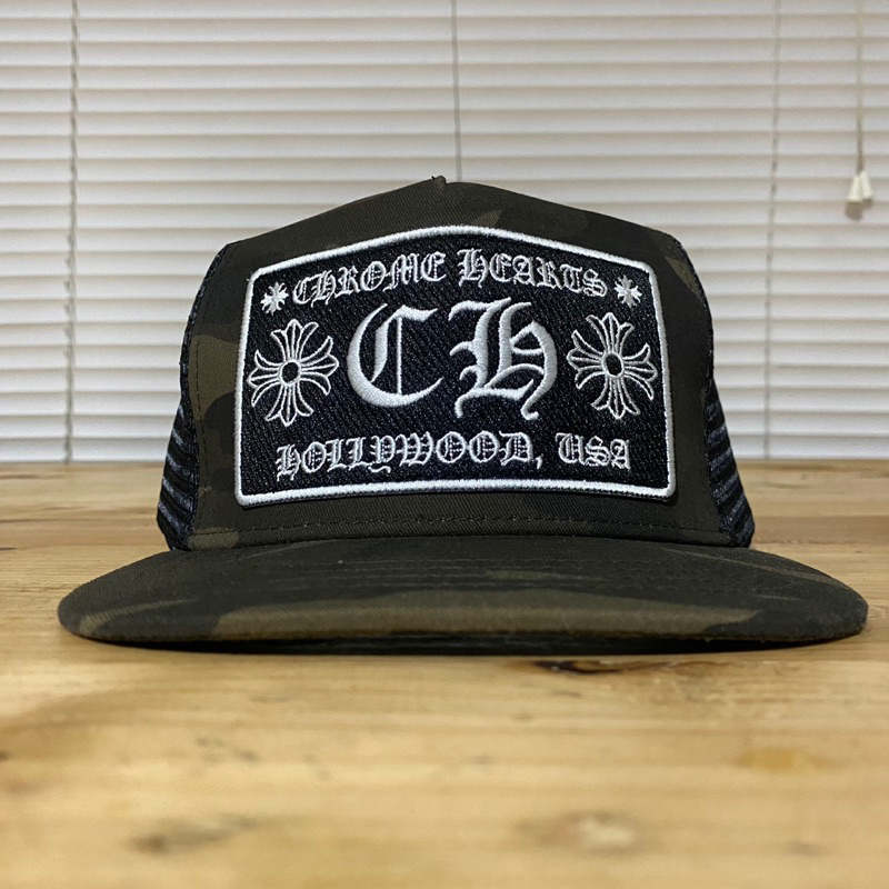 CHROME HEARTS | NET TRUCKER HAT | CH HOLLYWOOD CAMO | CAMO/ARMY (RARE ...