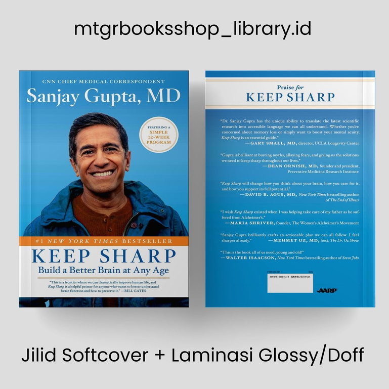 Book Keep Sharp Build a Better Brain at Any Age by Sanjay Gupta MD ...