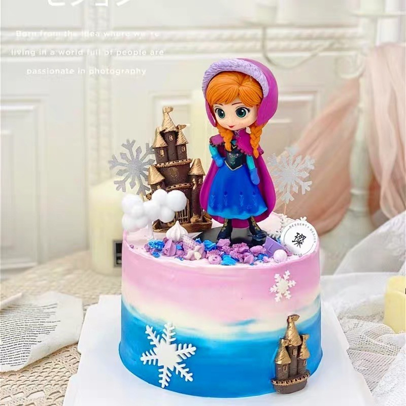 Cake TOPPER / CAKE TOPPER / ACTION FIGURE / FROZEN ANNA CHILDREN'S TOY ...