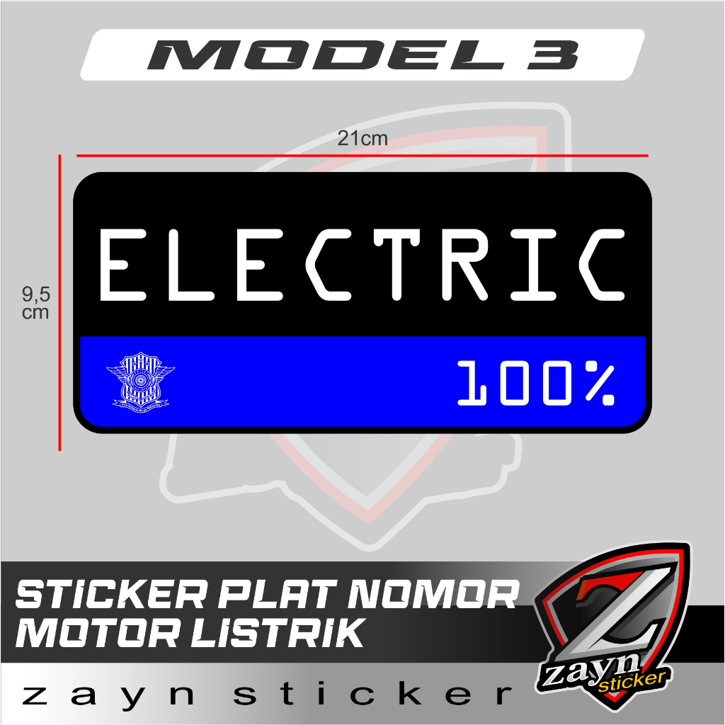 Uwinfly VESPA SCOOTER ETC 3 ELECTRIC MOTORCYCLE NUMBER PLATE STICKER ...