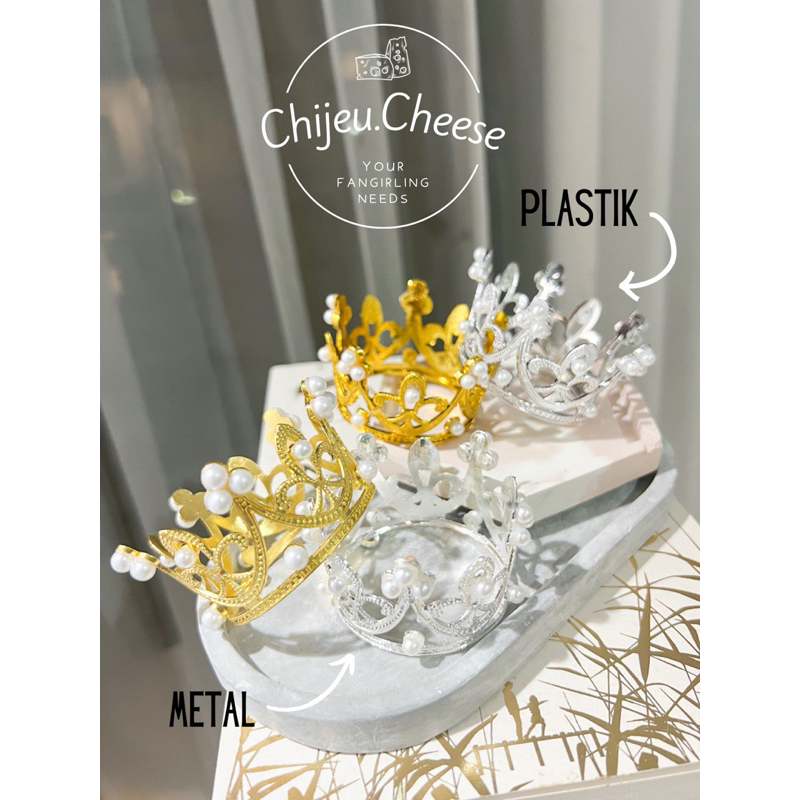Crown Crown Lightstick deco plastic metal gold silver | Shopee Malaysia