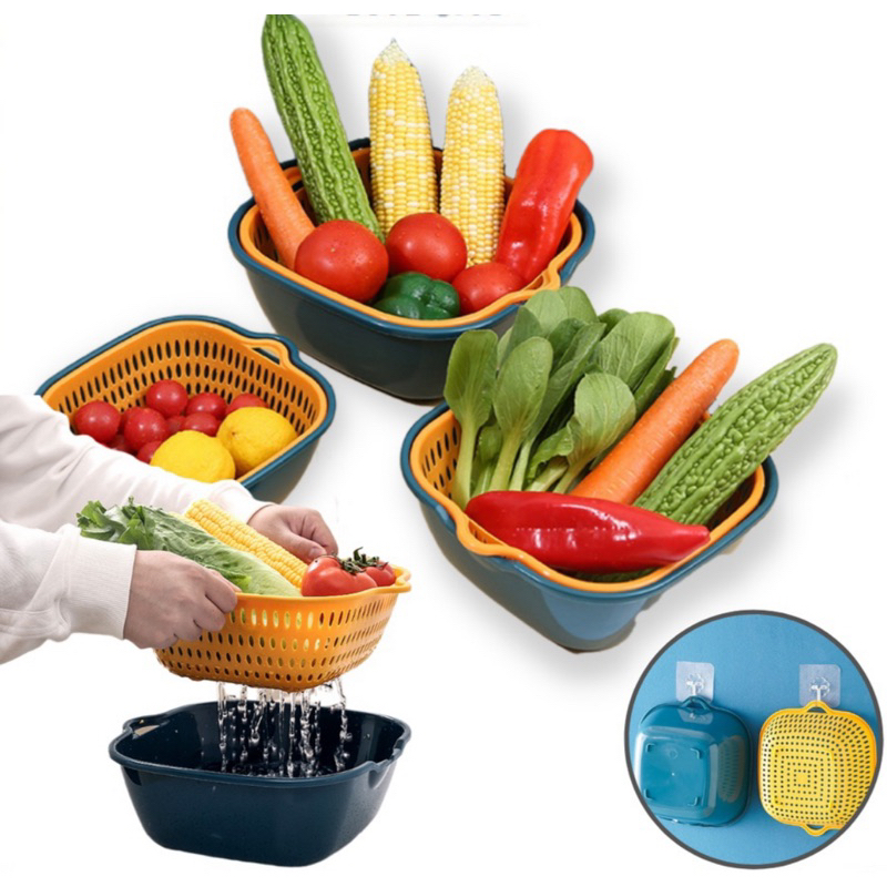 Mesh Basket Vegetable Drying Basket Vegetable Drying Basket 2-layer ...