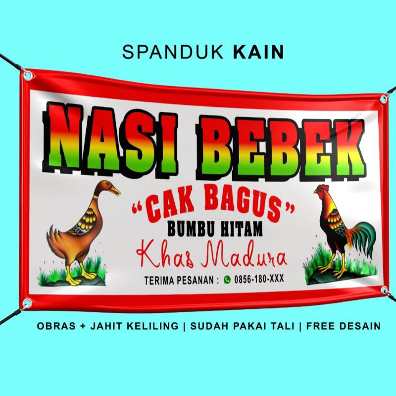 Banner Banner Cloth Duck Rice Pecel Catfish Satay Chicken Soto Chicken ...