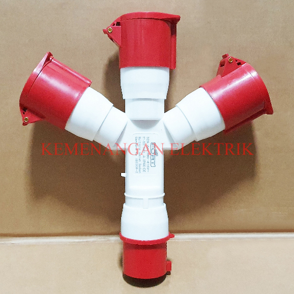 3 BRANCH PLUG FORT / INDUSTRIAL PLUG SOCKET 4 PIN 32A / 4PIN 32 A IP44 ...