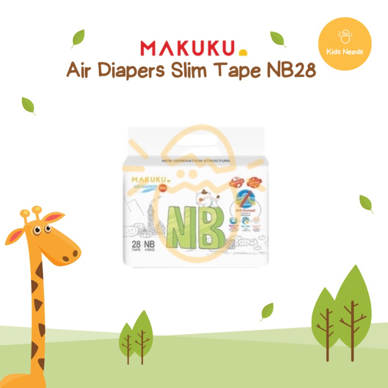 Makuku SAP DIAPERS NEW SLIM TAPE - NB28 (Baby DIAPERS) | Shopee Malaysia