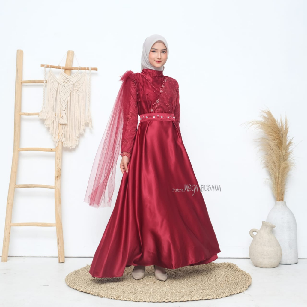 Nikita Dress Fashion Story Gamis Muslim Women Party Invitation ...